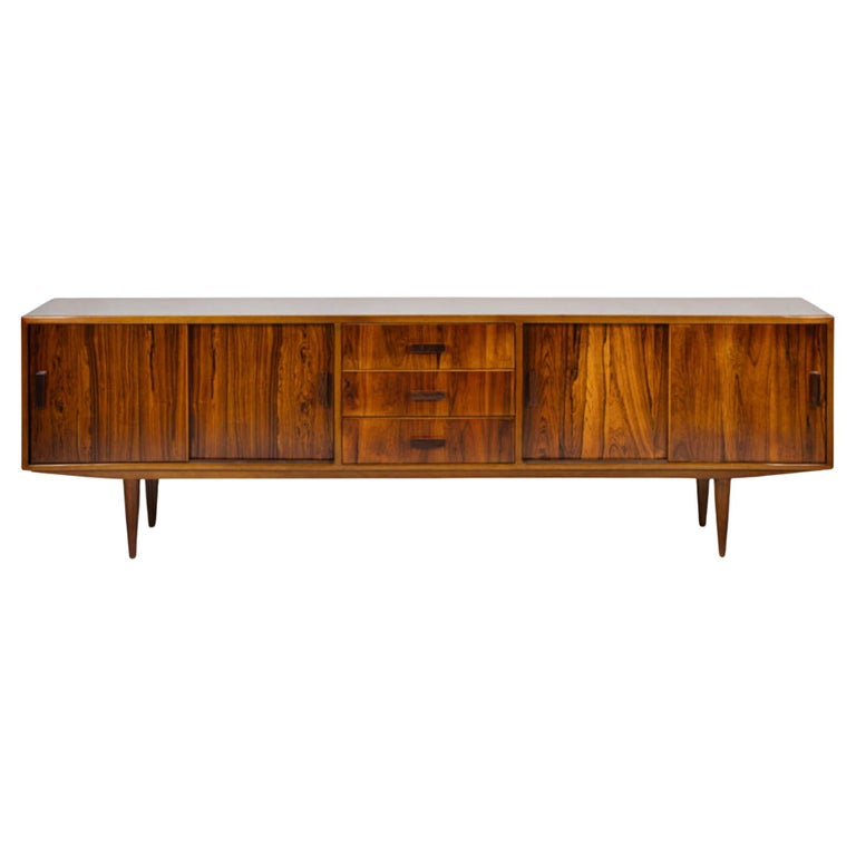 Amazing FRENCH SIDEBOARD 60's in Rosewood For Sale at 1stDibs