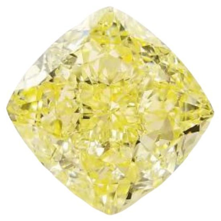 Amazing GIA Certified 10,01 Ct of Fancy Light Yellow Diamond For Sale ...
