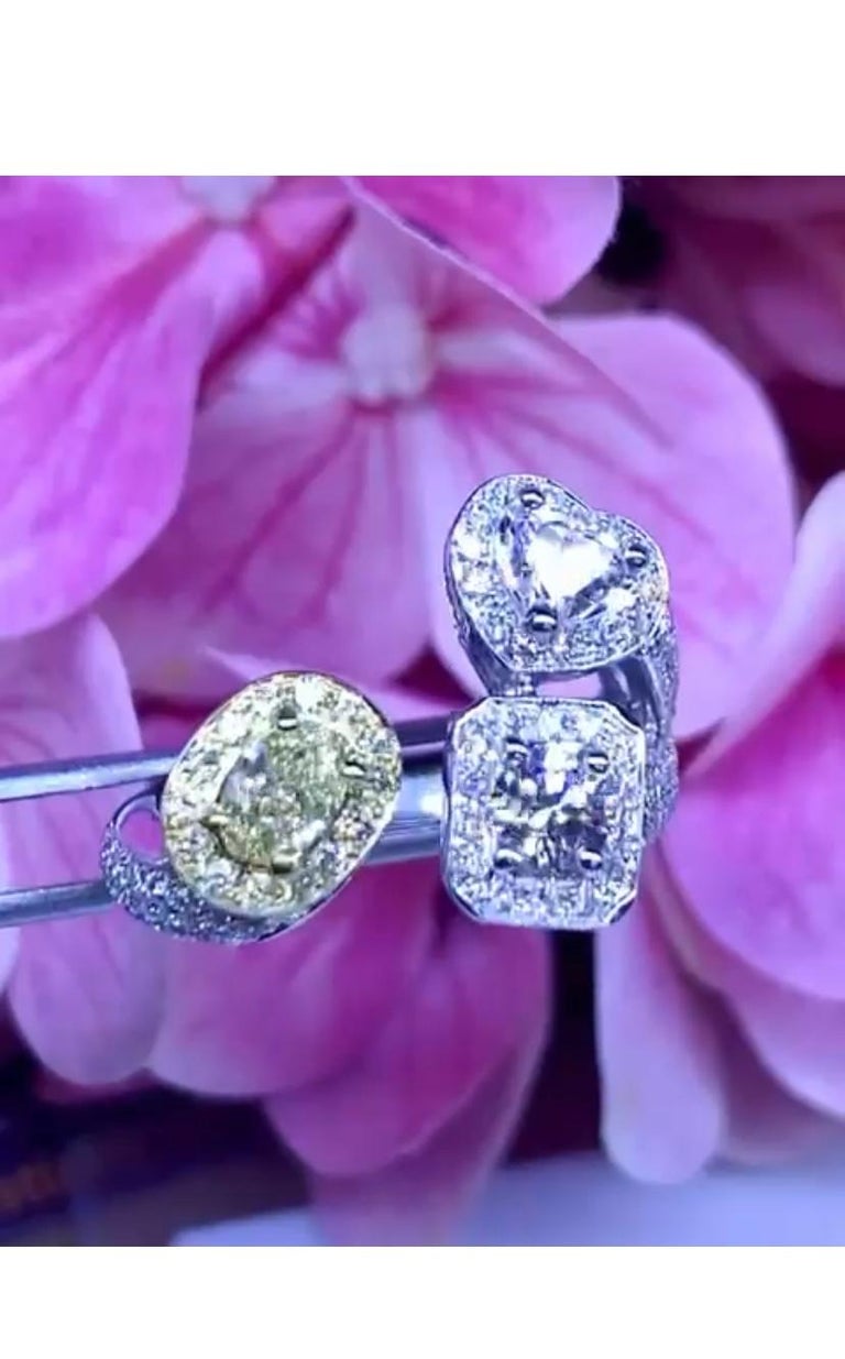 Amazing GIA Certified Diamonds on Ring in Gold For Sale at 1stDibs