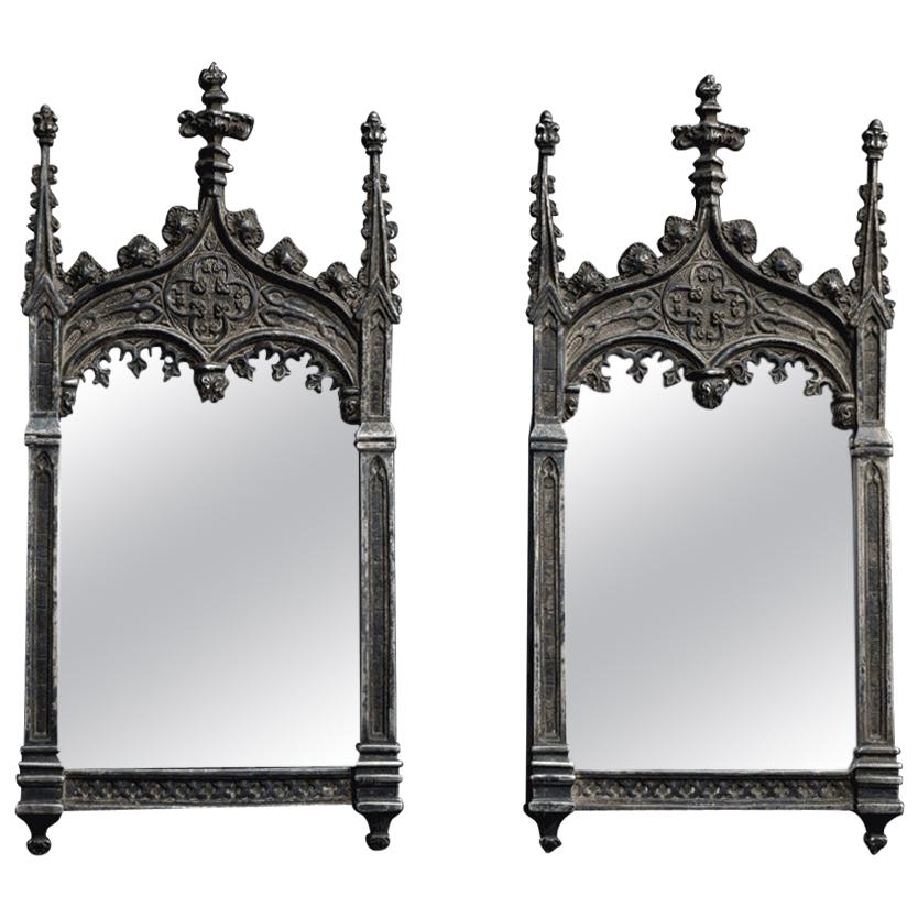 Amazing Gothic European Spelter Church Frames, circa 1880 at 1stDibs
