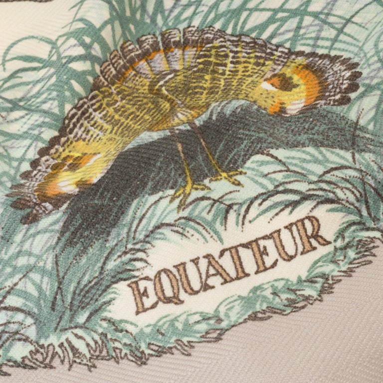 Amazing Hermès "Ecuador" Plaid in 100% Cashmere, new condition at 1stDibs