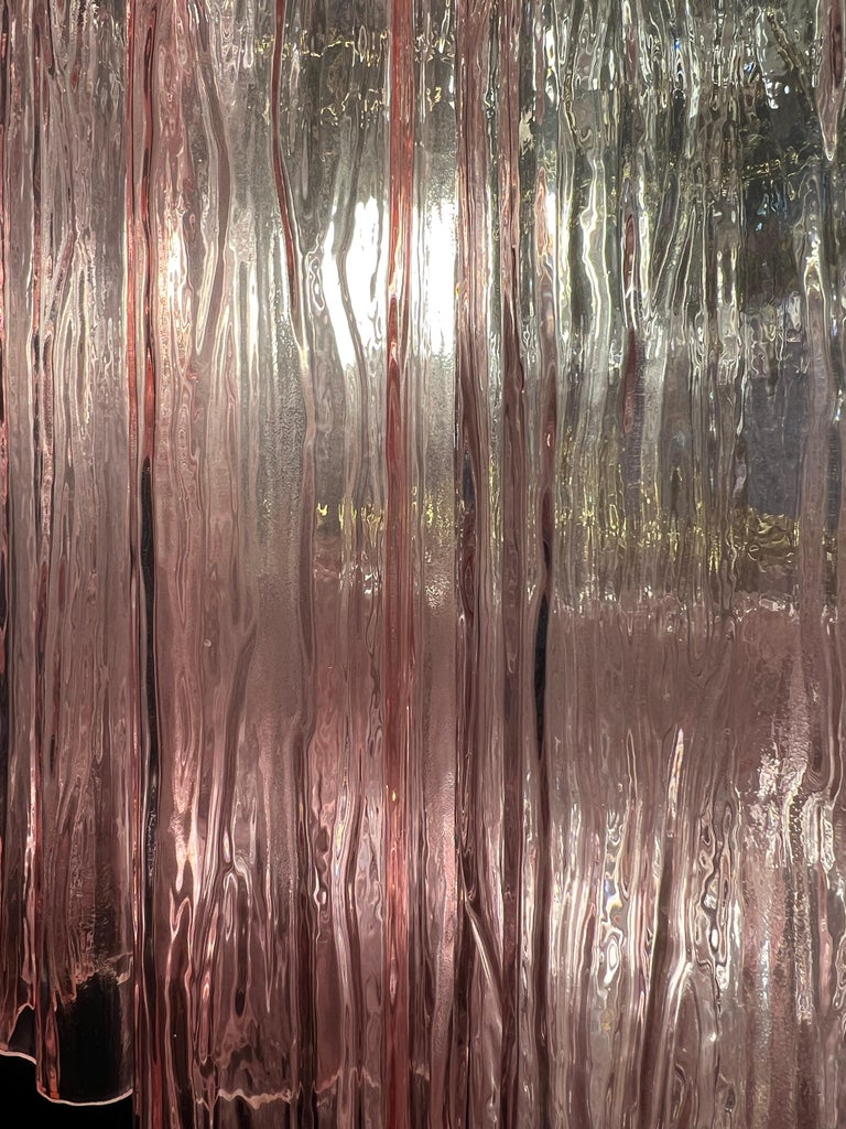 Amazing Italian Pink Chandelier by Valentina Planta, Murano For Sale at ...