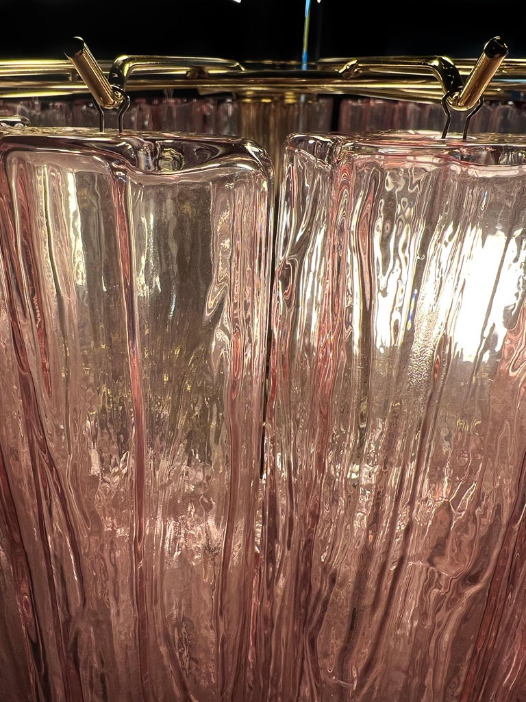 Amazing Italian Pink Chandelier by Valentina Planta, Murano For Sale at ...