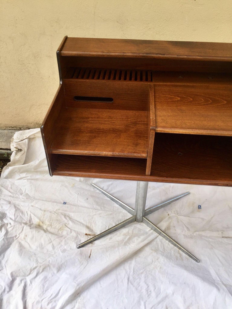 Amazing, Mid-Century Modern, Small Rectangular Revolving Desk, 1950s ...