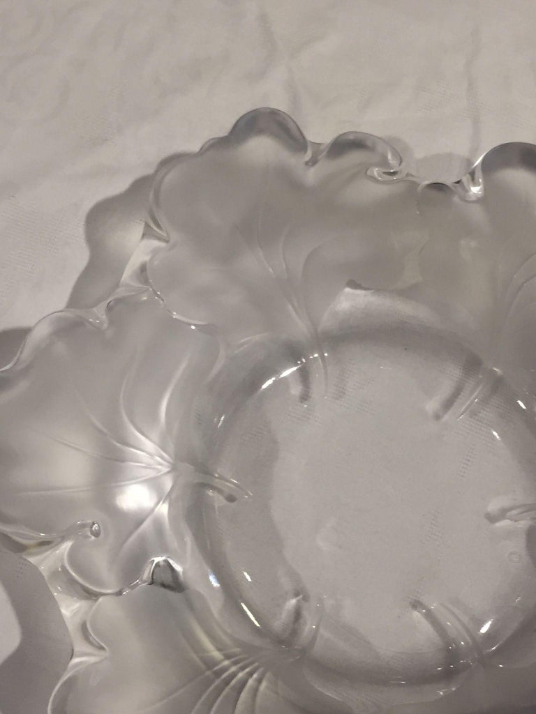 Amazing Modern, Lalique Flower Centerpiece, France, 1980 For Sale at ...