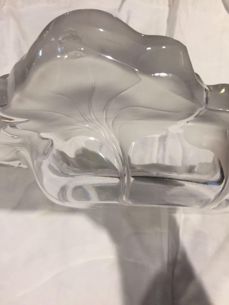 Amazing Modern, Lalique Flower Centerpiece, France, 1980 For Sale at ...