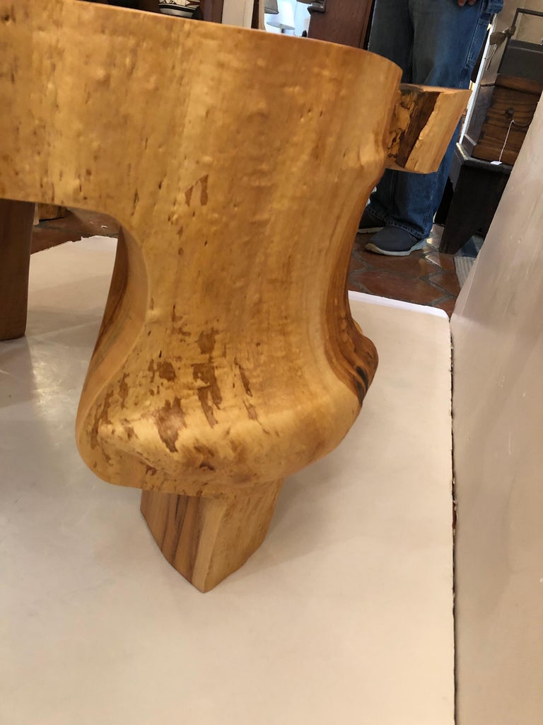 Amazing Organic Modern Irregular Edge Maple Coffee Table For Sale at ...