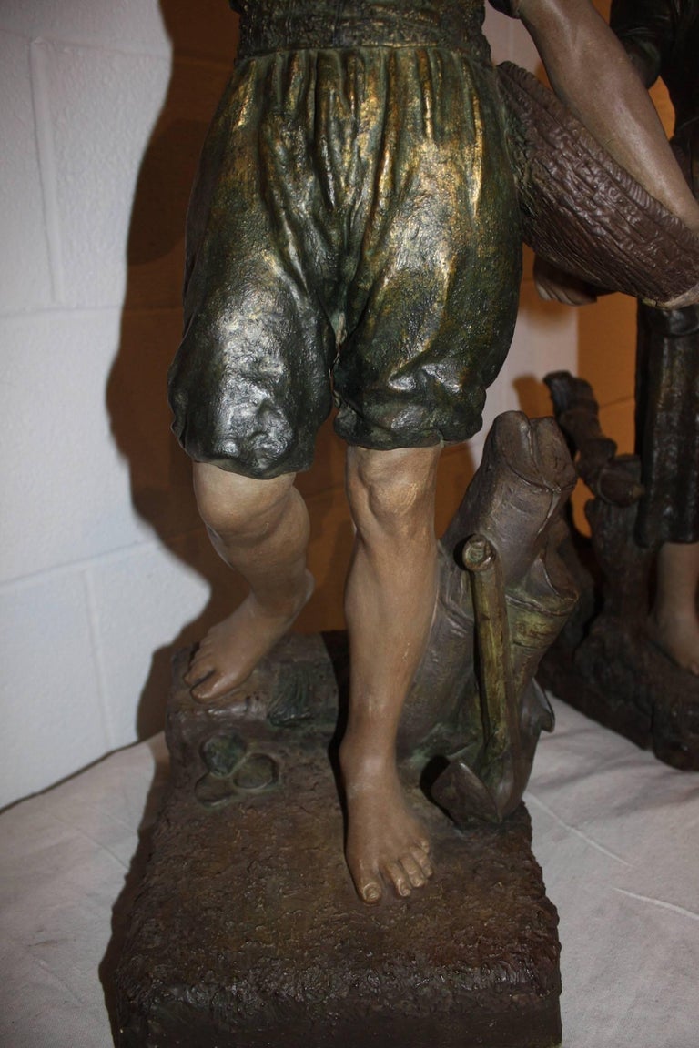 Amazing Pair of 19th Century French "Personnages" For Sale at 1stDibs