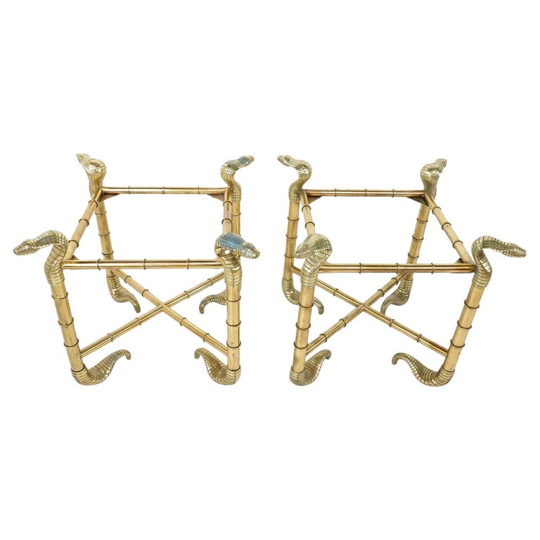 Amazing Pair of Cobra Side Tables Attributed to Arturo Pani For Sale at ...