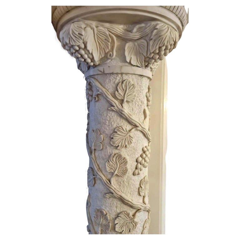 Amazing Pair of Monumental Marble Italian Columns 20th Century For Sale ...