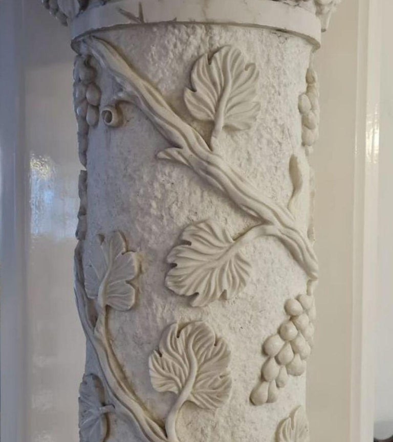 Amazing Pair of Monumental Marble Italian Columns 20th Century For Sale ...