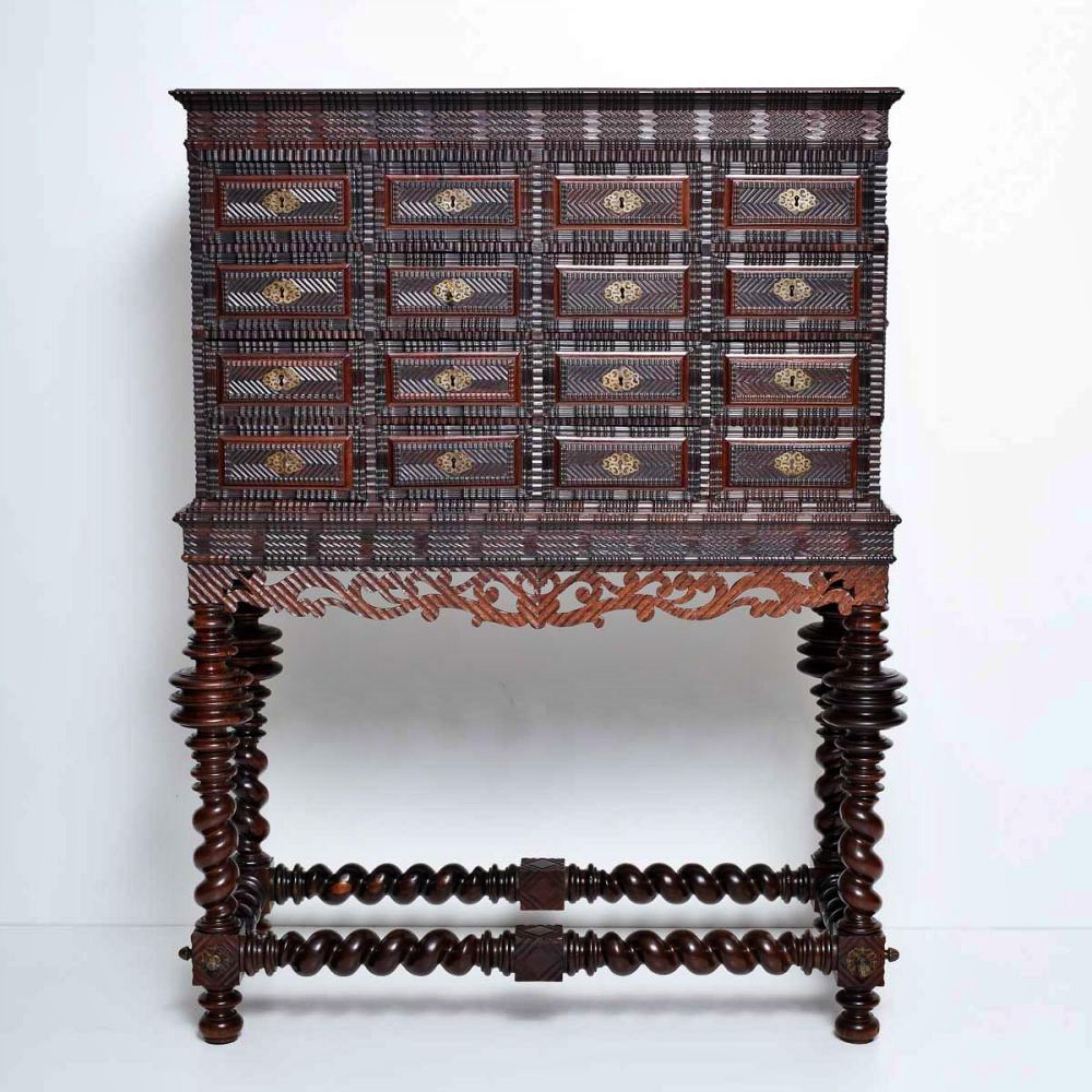 Amazing Portuguese Counter/Cabinet 17th Century Rosewood at 1stDibs