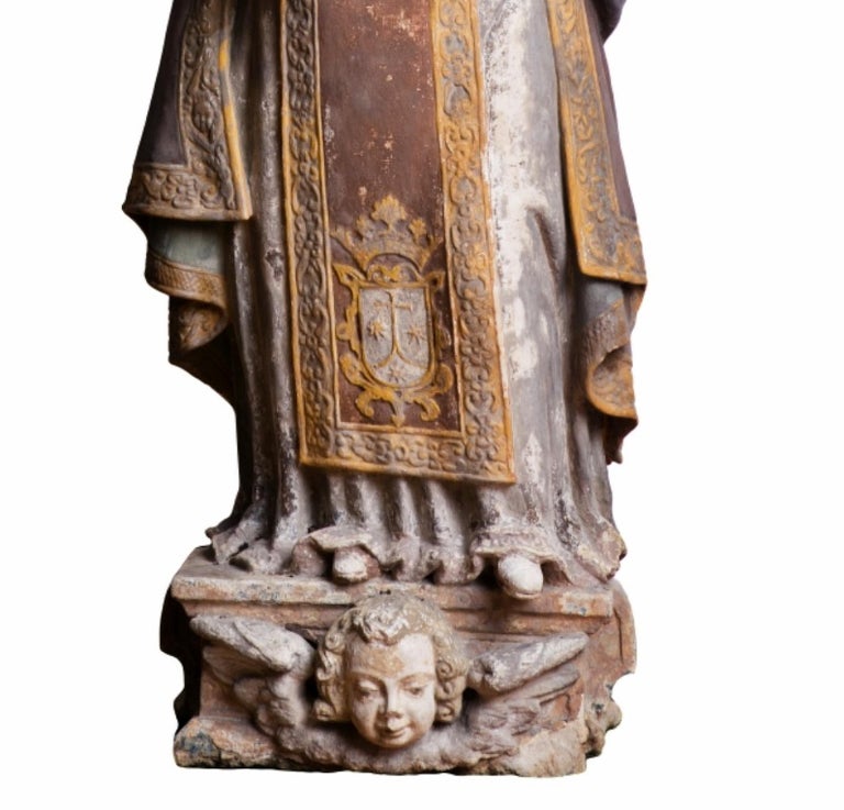 Amazing Portuguese Sculpture "Our Lady with Child Jesus " 17th Century ...