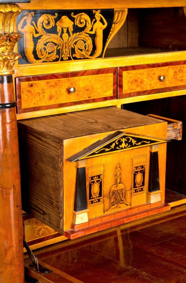 Amazing Secretaire Biedermeier Germany, 19th Century For Sale at 1stDibs