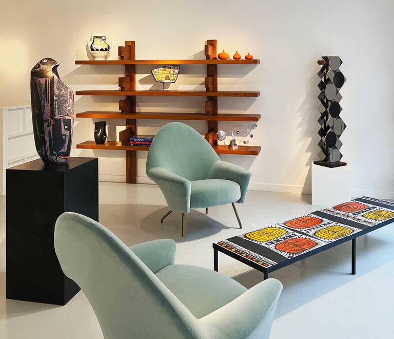 Amazing Tall Vase by Victor Cerrato with Abstrat Decoration For Sale at ...