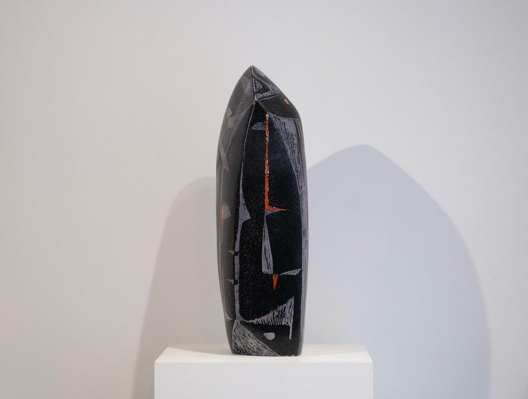 Amazing Tall Vase by Victor Cerrato with Abstrat Decoration For Sale at ...