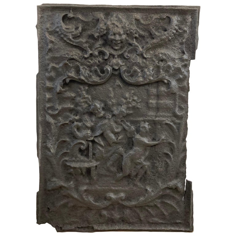 Amazingly Decorative Antique Fireback / Backsplash For Sale at 1stDibs