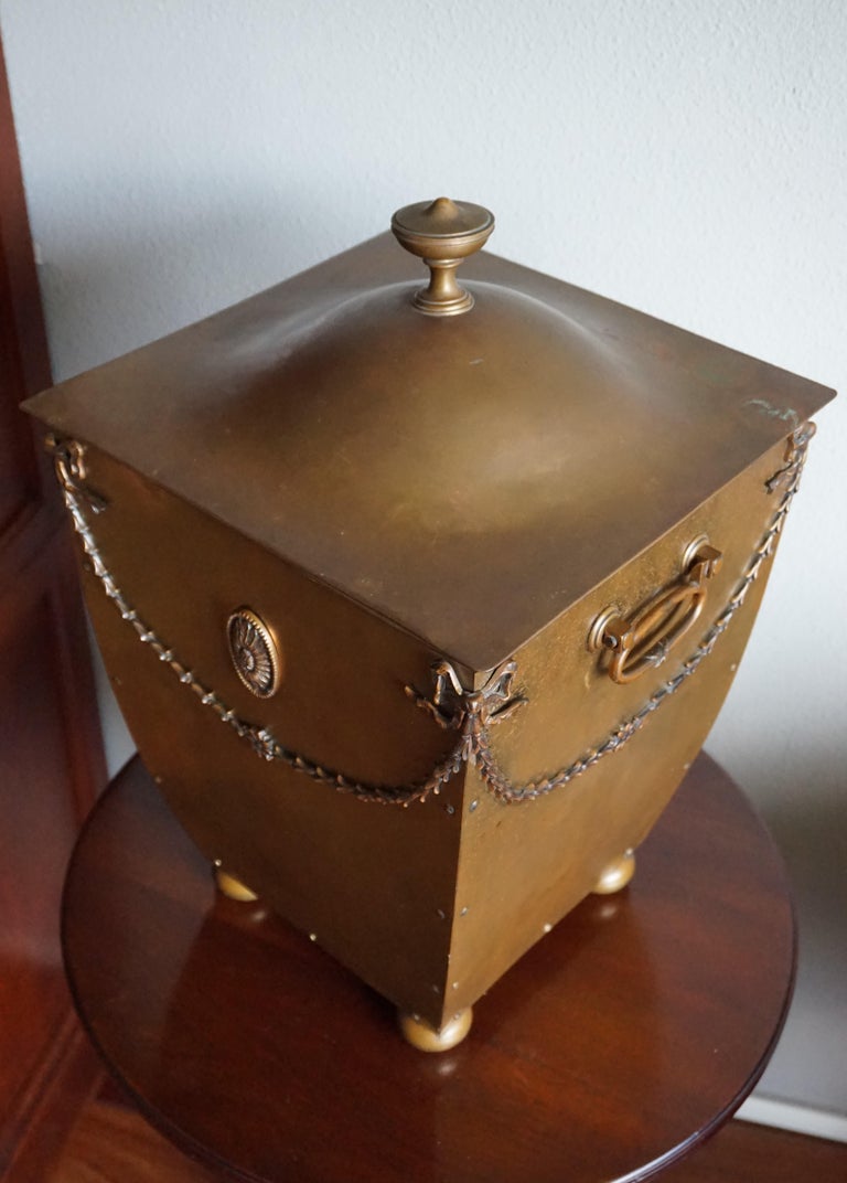 Amazingly Original, Late 1800s Handcrafted Bronze and Brass Fireplace ...