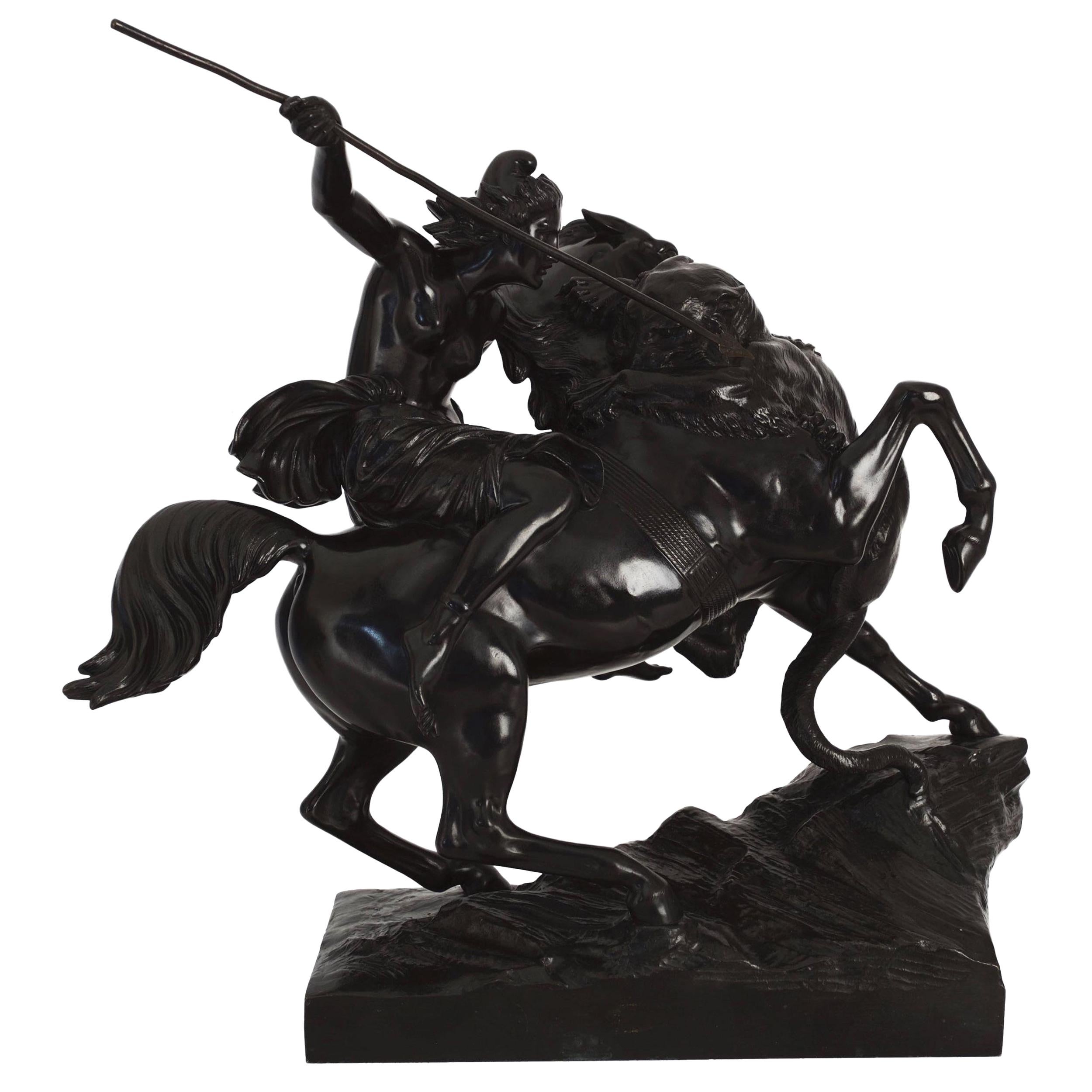 German Bronze Sculpture of Sisyphus, by Julius Frick For Sale at 1stDibs