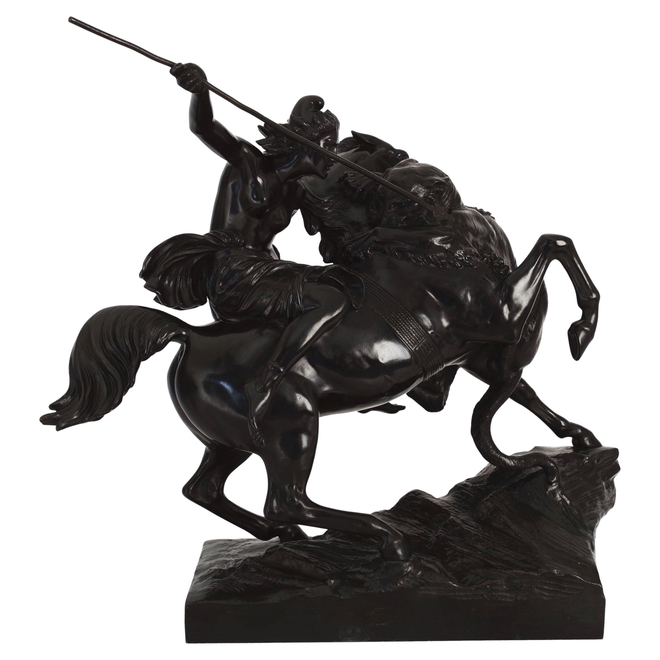 August Karl Eduard Kiss Sculpture, 19th Century For Sale at 1stDibs