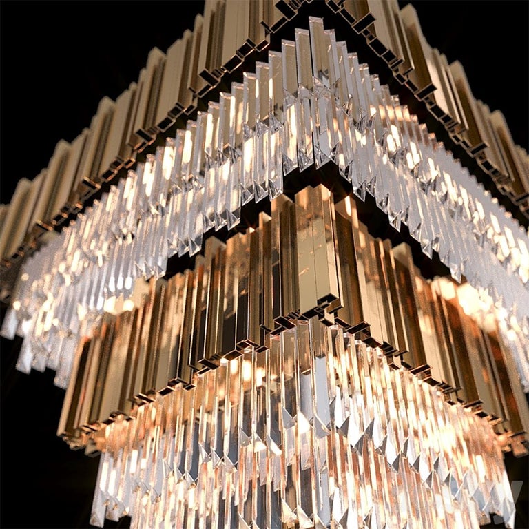 Ambassador Square Chandelier For Sale at 1stDibs