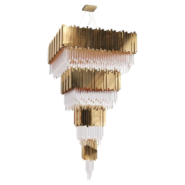 Ambassador Square Chandelier For Sale at 1stDibs