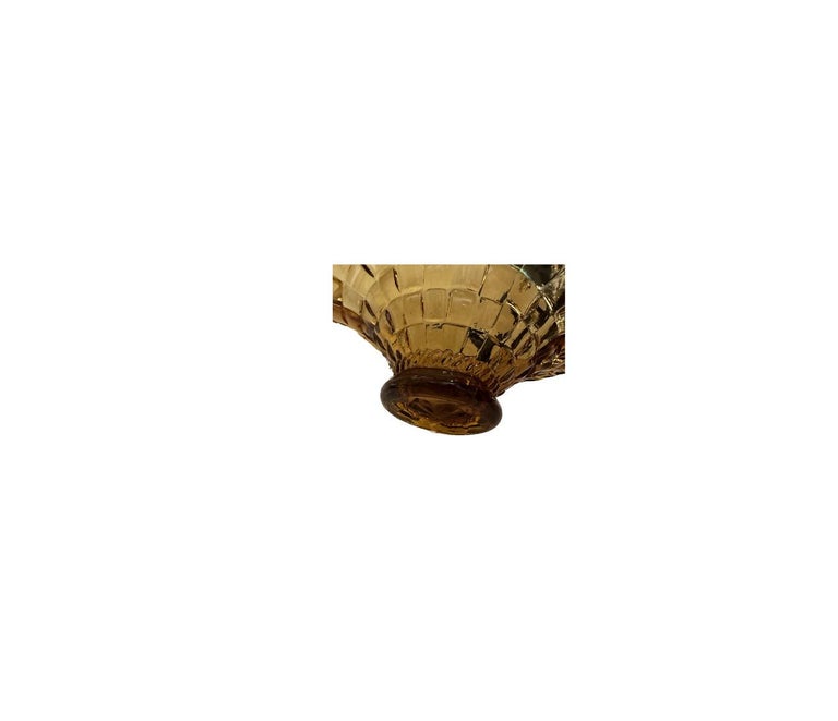 Amber Faceted Dish For Sale at 1stDibs