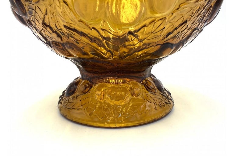 Amber Glass Art Deco jardiniere, designed by Josef Inwald ...