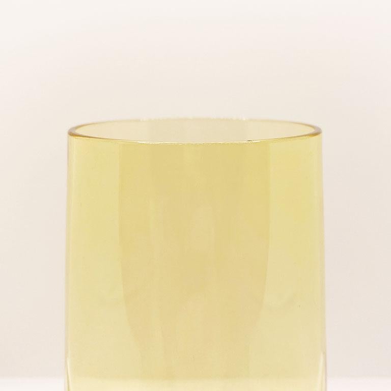 Amber Glass Mid Century Small Vase For Sale at 1stDibs