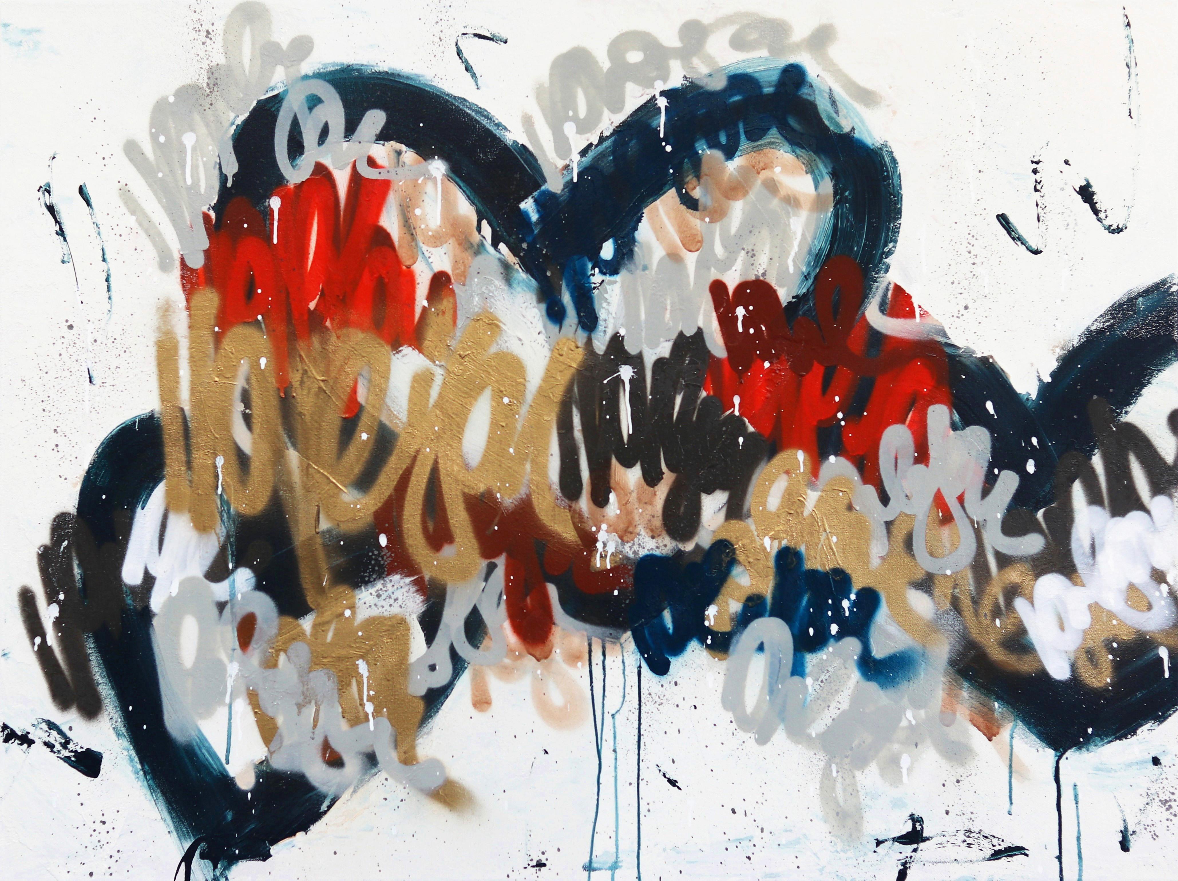 Amber Goldhammer - Yes Woman - Large Square Original Graffiti Artwork ...