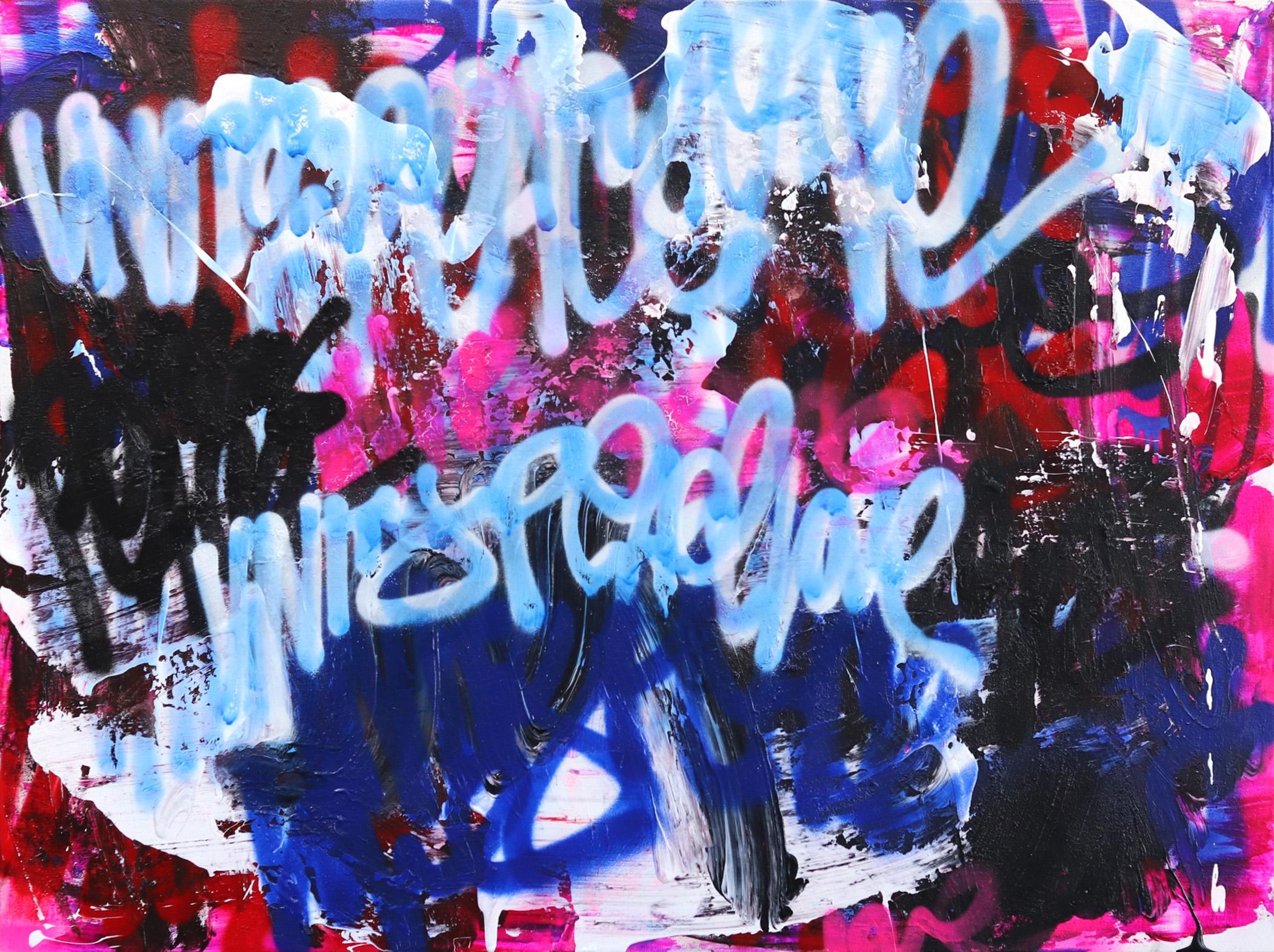 Amber Goldhammer - Yes Woman - Large Square Original Graffiti Artwork ...