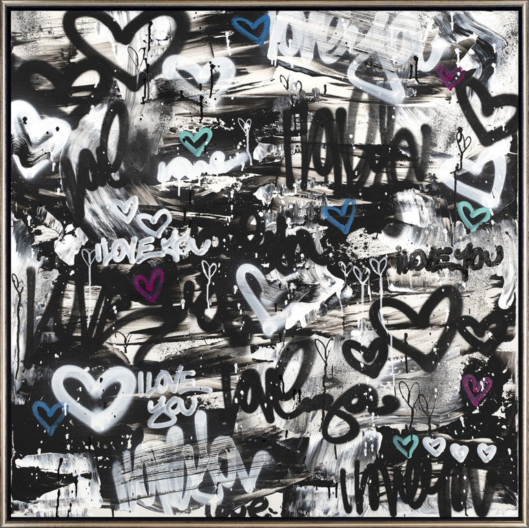 Amber Goldhammer - "Flow Like The River" Black and White Graffiti Style ...