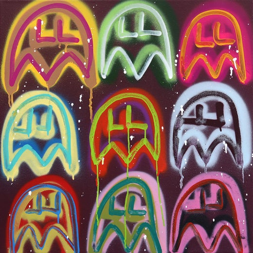 Amber Goldhammer - Fall Flowers - Original Earth Tone Urban Graffiti ...