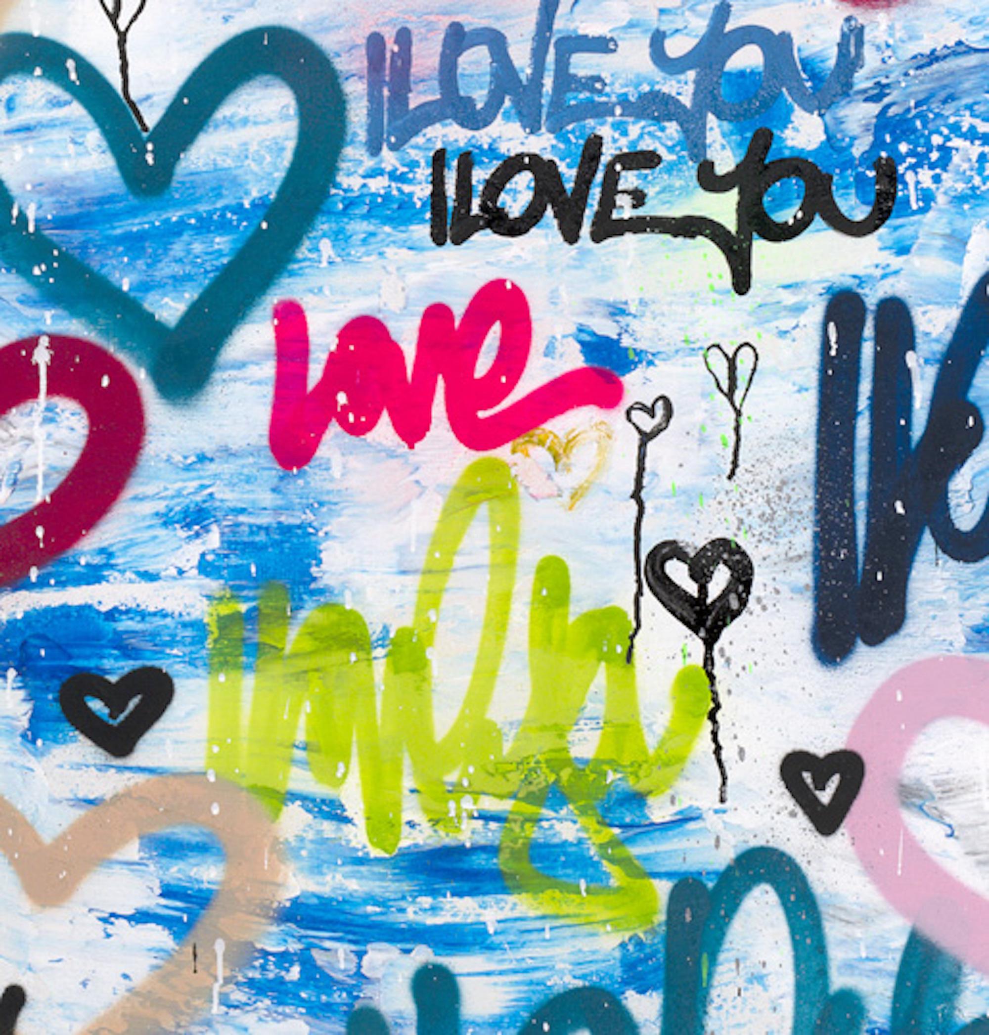 Amber Goldhammer - "Happiness on the Beach" Vibrant Graffiti Style ...