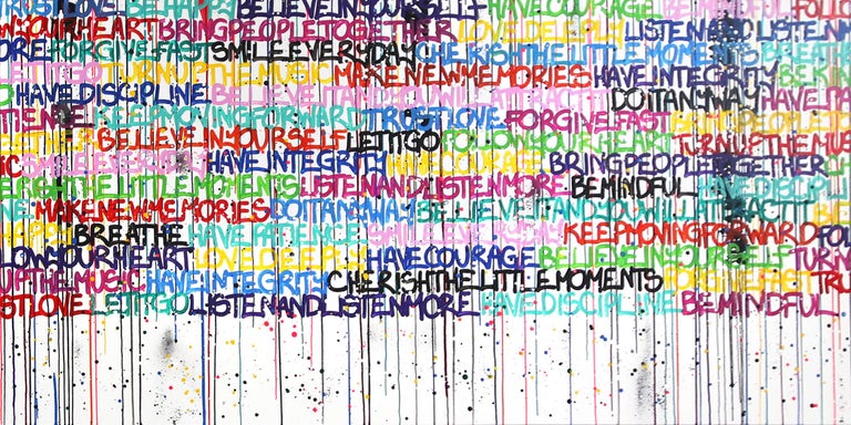 Amber Goldhammer - New Year, New Me - Large Original Graffiti Layered ...