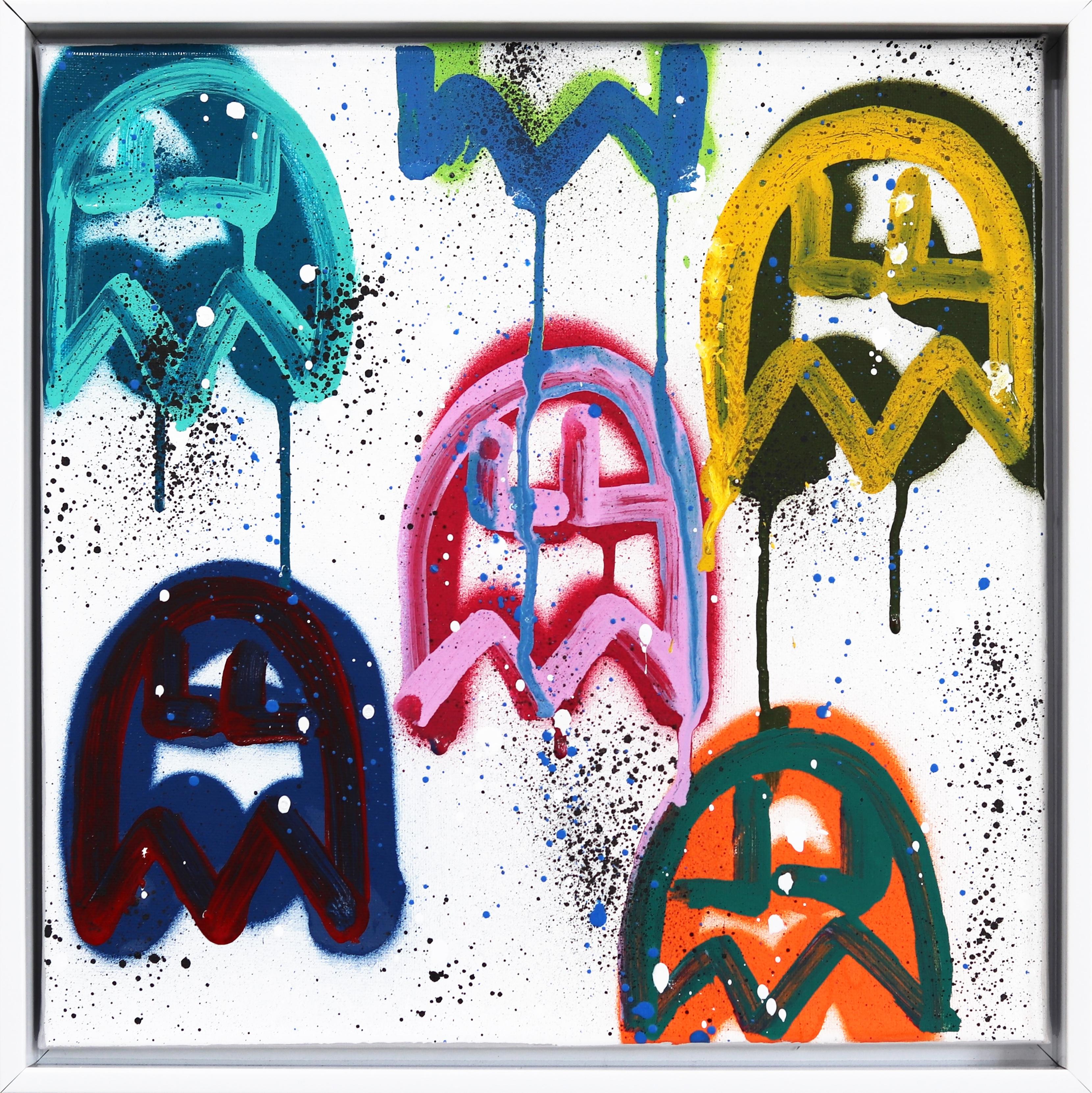 Amber Goldhammer - Little Pacs - Framed Arcade Game Street Art Inspired ...
