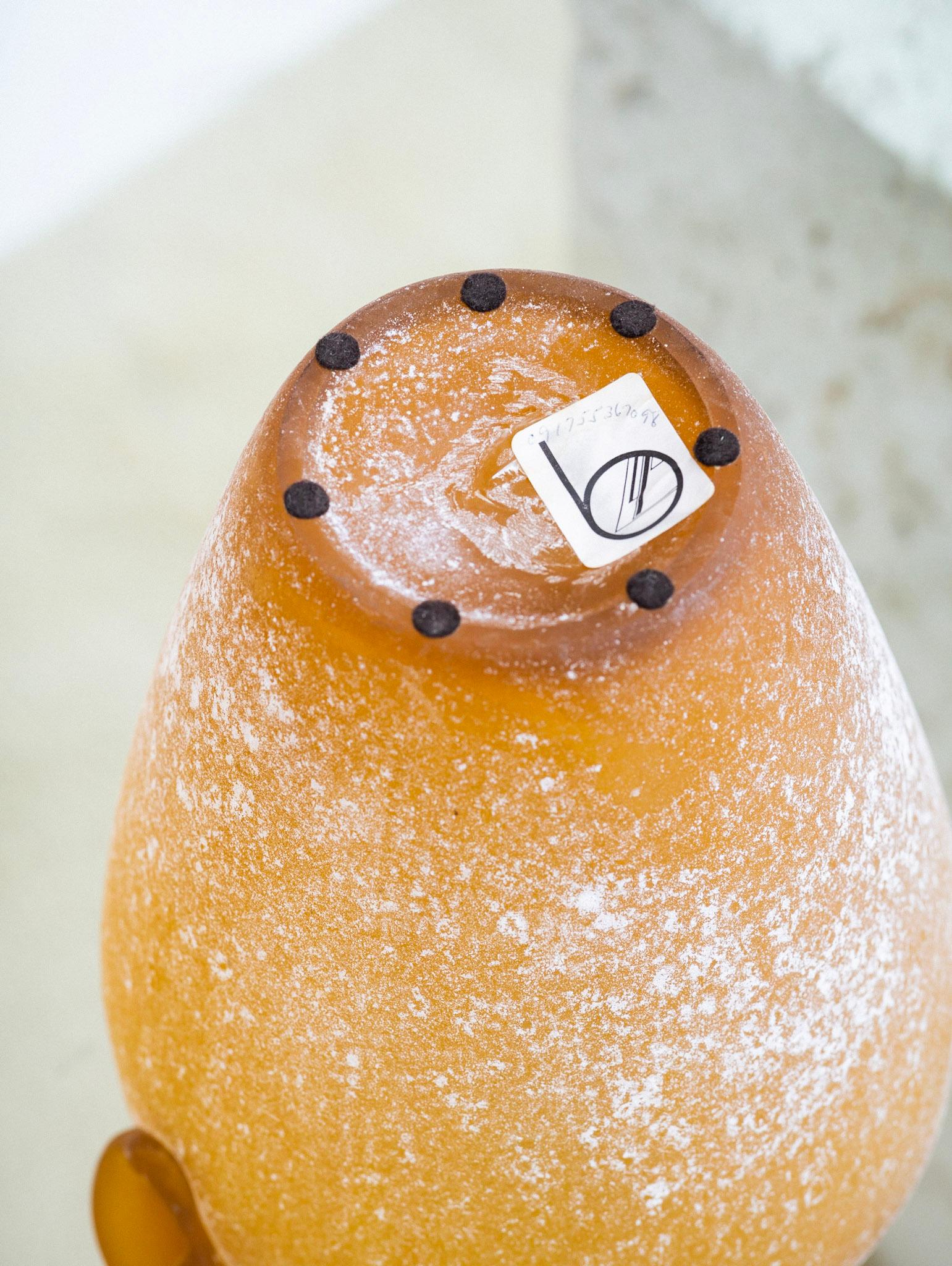 Amber Scavo Glass Vase at 1stDibs