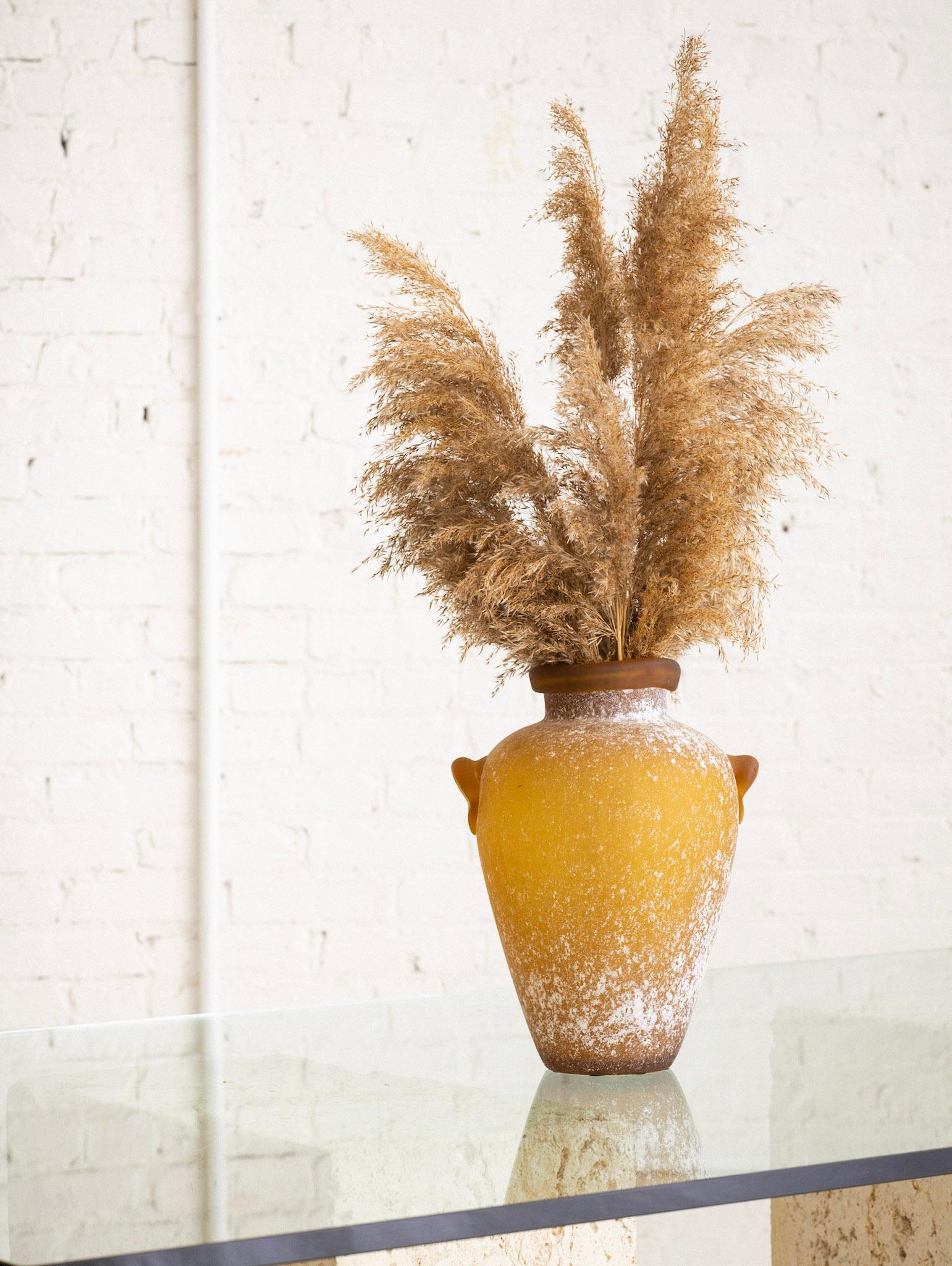 Amber Scavo Glass Vase at 1stDibs