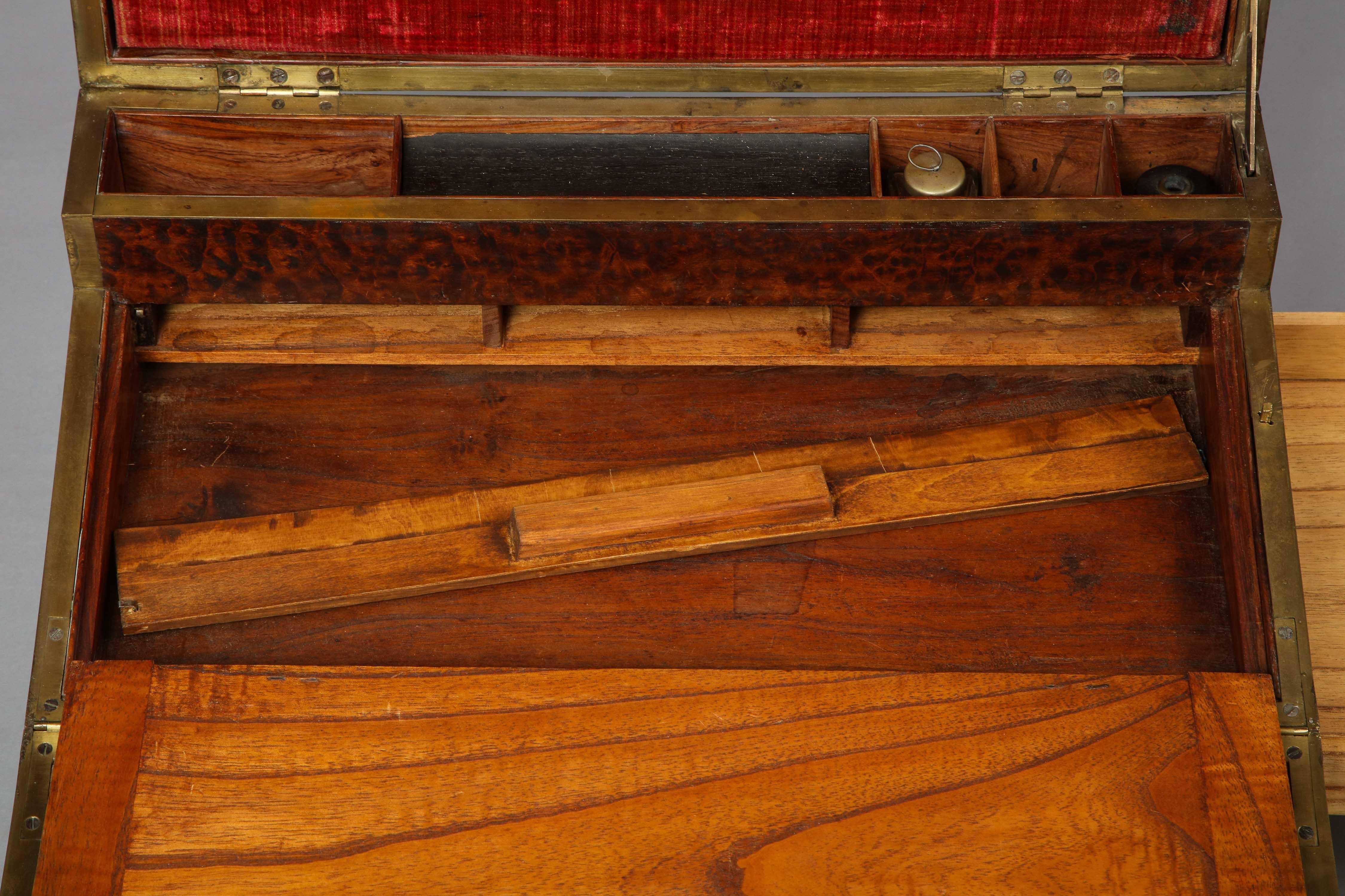 Amboyna Campaign Writing Box For Sale at 1stDibs | zebra print storage ...