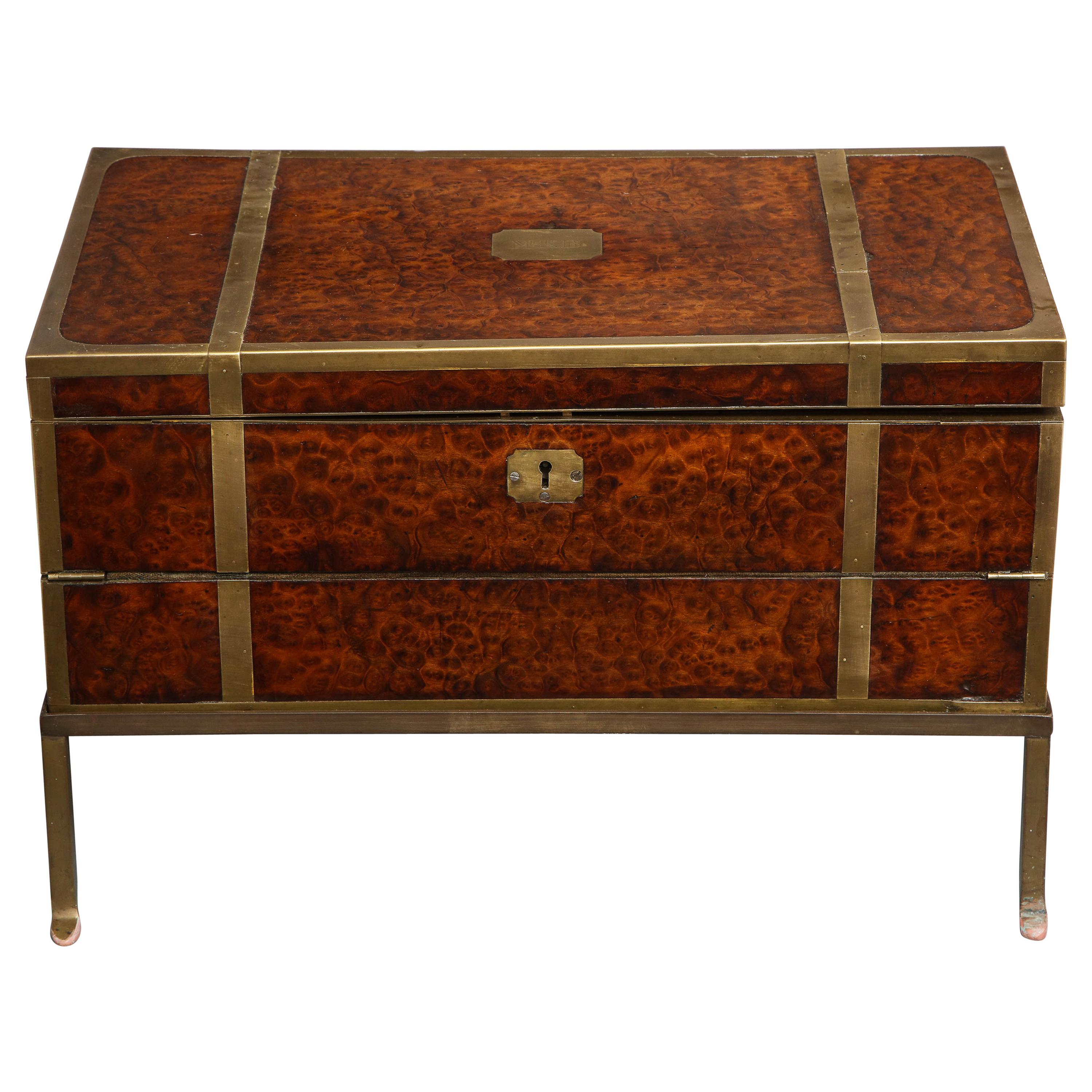 Antique Campaign Writing Box at 1stDibs