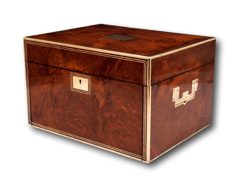 Amboyna Vanity Box Joseph Rodgers and Sons For Sale at 1stDibs