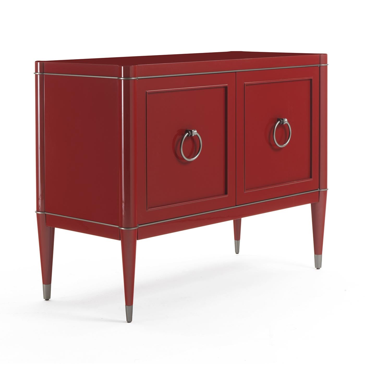 Ambra Red Cabinet For Sale at 1stDibs