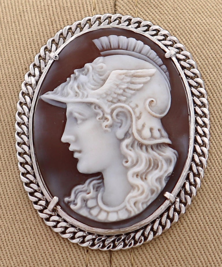 Amedeo "Athena" Khaki Cameo Cap For Sale at 1stDibs