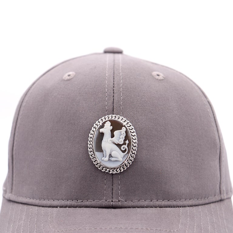 Amedeo "Griffin" Cameo Grey Cap For Sale at 1stDibs