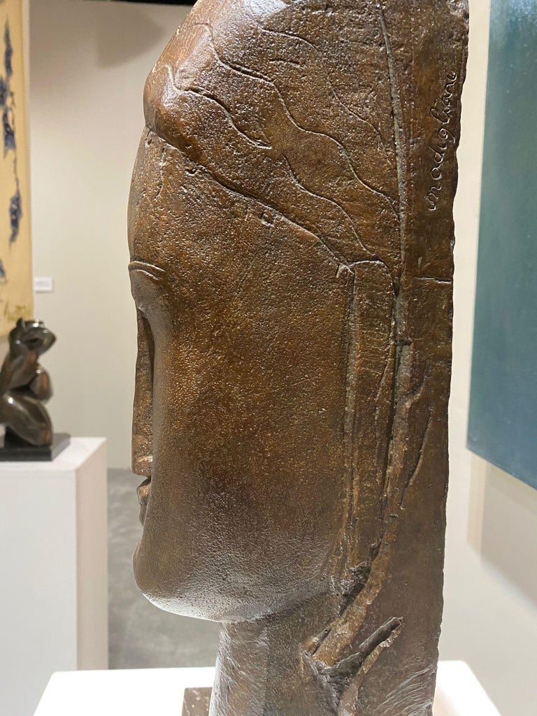 Amedeo Modigliani - Sculpture by Amedeo Modigliani bronze EA II/IV For ...