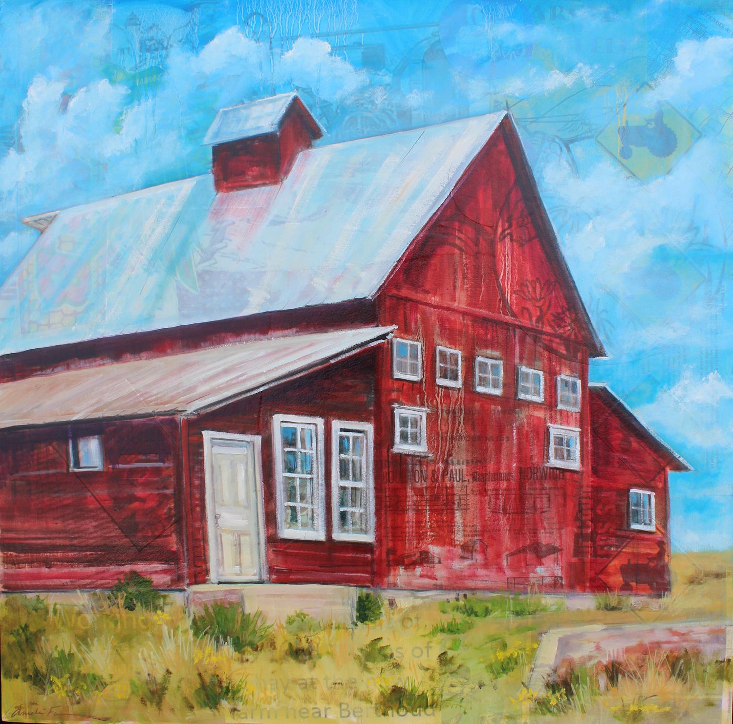 Frederick Cole - The Old Red Barn For Sale at 1stDibs