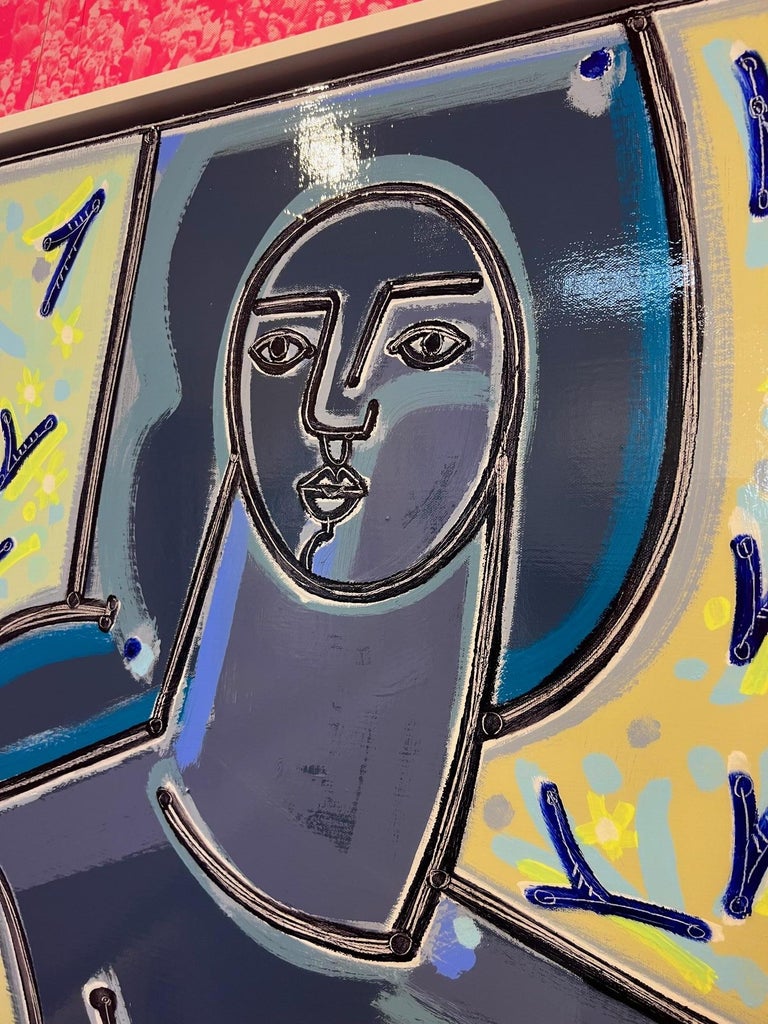 America Martin - Woman in Blue_America Martin_Oil/Acrylic/Canvas ...