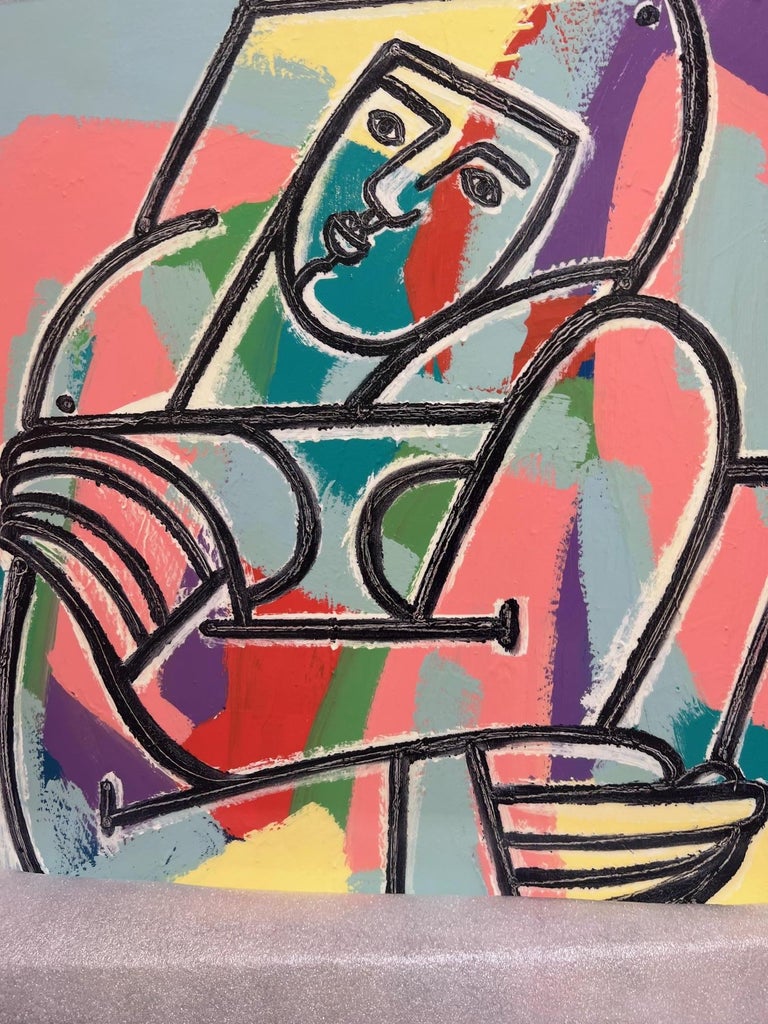 America Martin - Woman Sits and Looks at the Pink Mountain_America ...