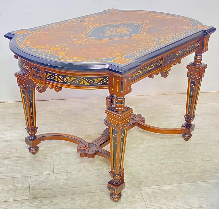 America Victorian Herter Bros. 'Style' Center Table, Late 19th Century ...