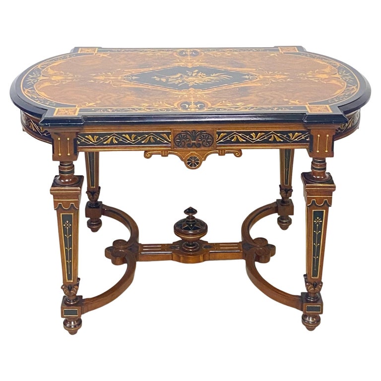 America Victorian Herter Bros. 'Style' Center Table, Late 19th Century ...